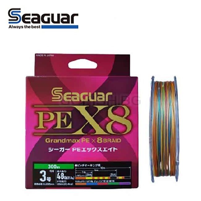 Плетено влакно Seaguar Grandmax PE x8 5colors 300m.